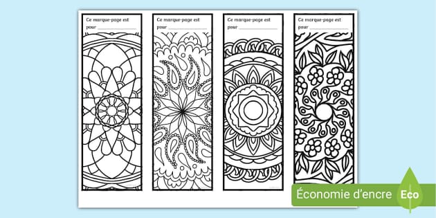 Marque-pages à colorier - Rangoli (teacher made) - Twinkl