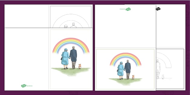 FREE! - Queen Elizabeth II Blank Card Template - Twinkl