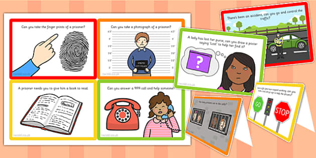 Challenge Cards Police Station | Primary Resources - Twinkl