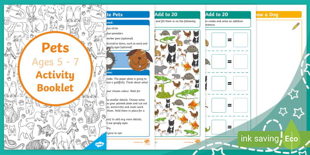 Pets Activities and Crafts for Kids - Twinkl