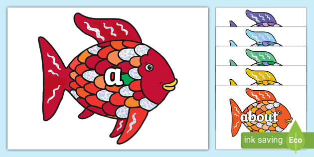 FREE! - 100 High Frequency Words on Fish to Support Teaching on The Rainbow