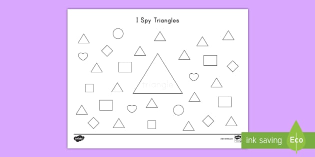 I Spy Triangles Activity (teacher made) - Twinkl