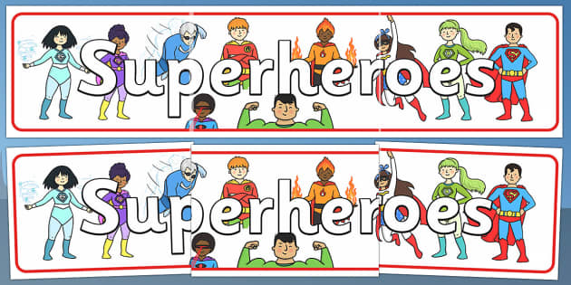 Superhero Display Banner (Simple)