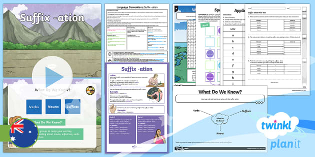 Year 5 Language Conventions Suffix -ation Lesson - Twinkl