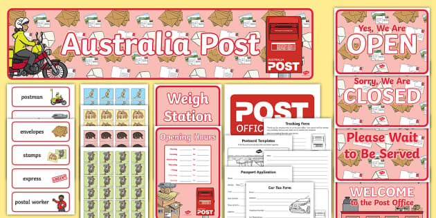 Australian Post Office Role-Play Pack