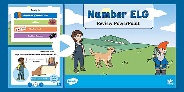 👉 Eyfs Maths Number Elg Review Powerpoint Teacher Made