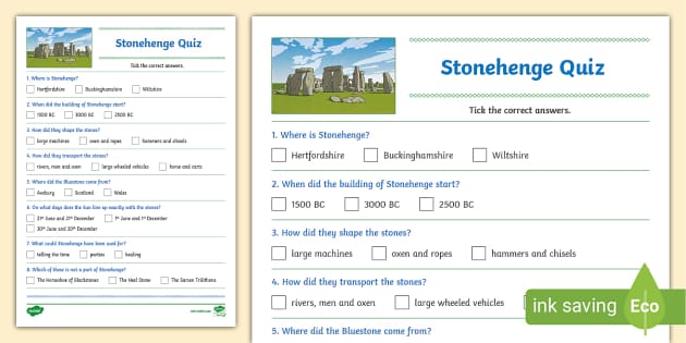 Stonehenge Quiz,stonehenge