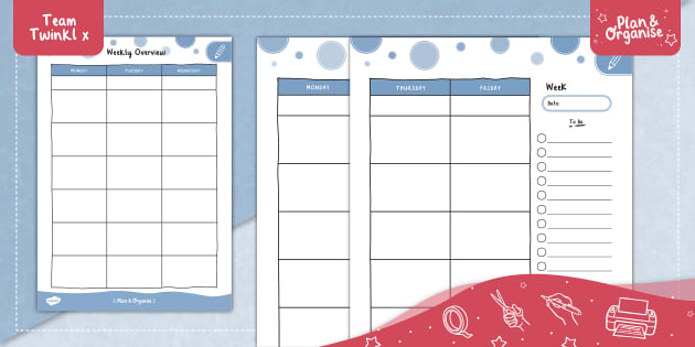 Australian Teacher Planner | Weekly Overview (teacher made)