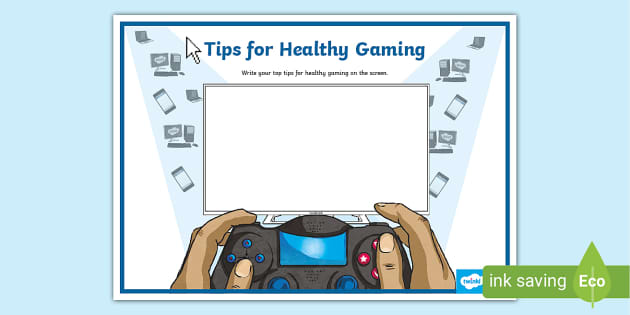 KS2 Tips for Healthy Gaming Worksheet (Hecho por educadores)