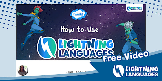 👉 Lightning Languages | FREE How to Use Video - Twinkl