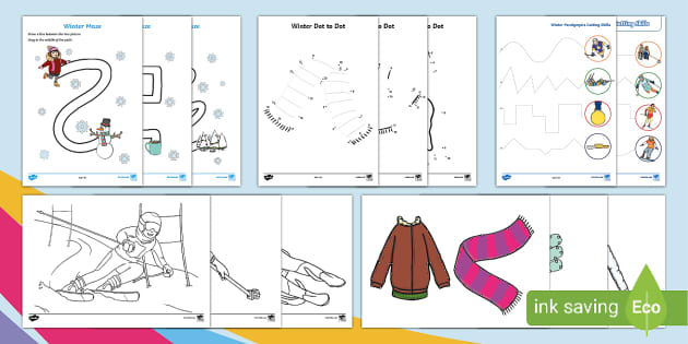 Winter Paralympics Fine Motor SEN Resource Pack - Twinkl