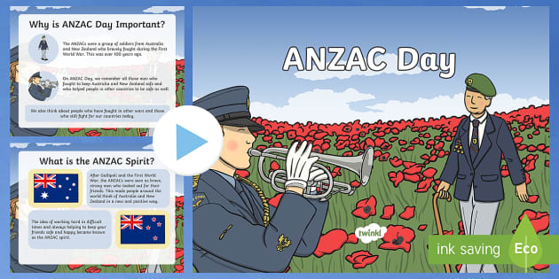 Anzac Day Information PowerPoint Lower School (teacher made)