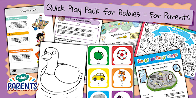 Quick Play Pack for Babies – For Parents