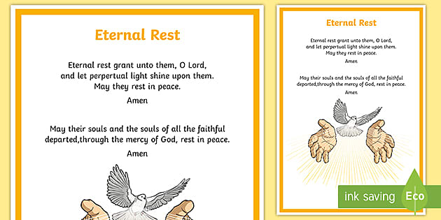 Eternal Rest A4 Display Poster (teacher made) - Twinkl