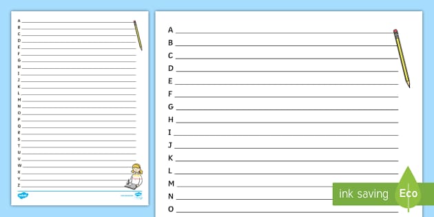 FREE! - Alphabet Acrostic Poem Worksheet (teacher made)