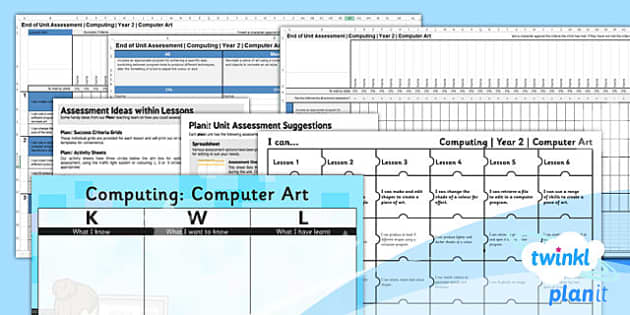Computing: Computer Art Year 2 Assessment Pack - Twinkl