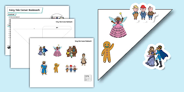 Fairy Tale Themed Corner Bookmark - Twinkl