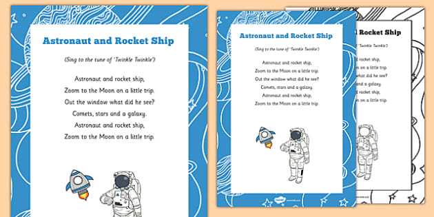 Astronaut And Rocket Ship Song