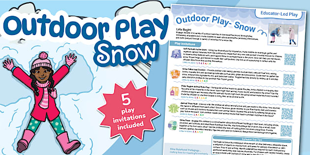 Outdoor Play- Snow Educator-Led Play