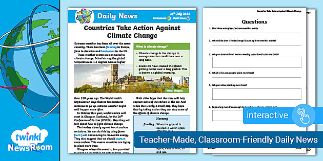 News Article for ESL Students - Tackling Climate Change (A2)