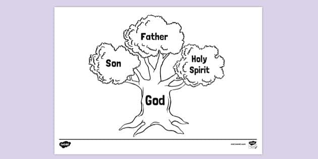 FREE! - The Holy Trinity Tree Colouring | Colouring Sheets