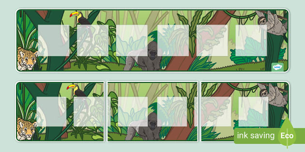 Jungle-Themed Visual Timetable Display - Twinkl - KS1