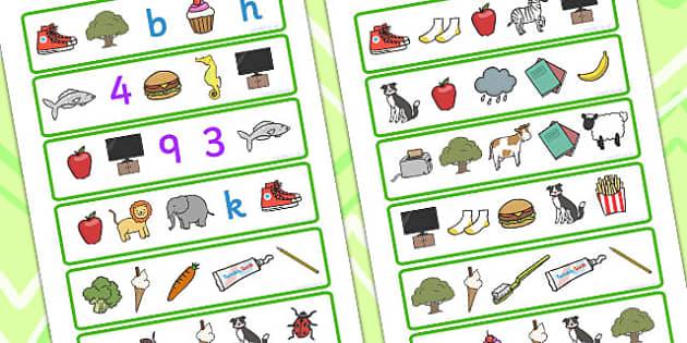 What Two Items Go Together Activity (teacher made)