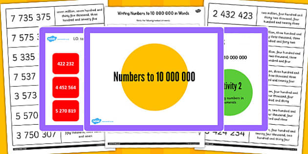 Year 6 Numbers to 10 000 000 Lesson 5 Teaching Pack - numeracy