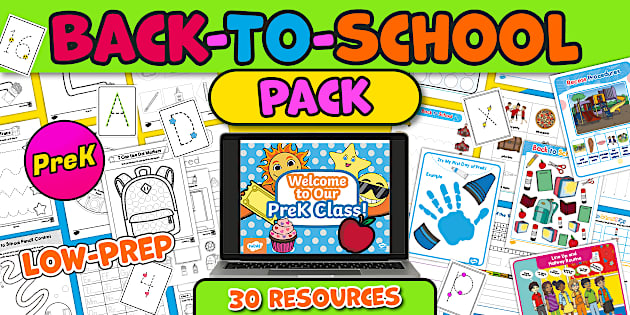 PreK Back to School Activity Pack (l'insegnante ha fatto)