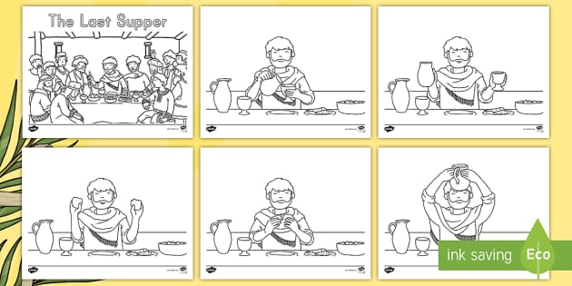 The Last Supper Coloring Sheets