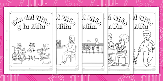 Hojas de colorear: Día del Niño y la Niña