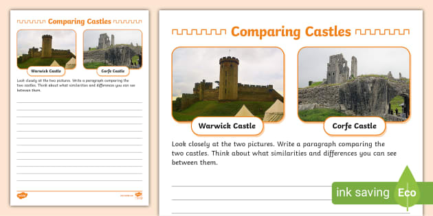Comparing Castles Activity Sheet (Teacher-Made) - Twinkl Comparing Castles Activity Sheet (Teacher-Made) - Twinkl