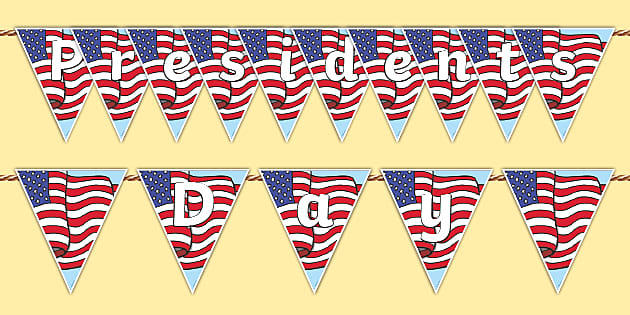Presidents Day Bunting | Printable Class Decoration | Twinkl