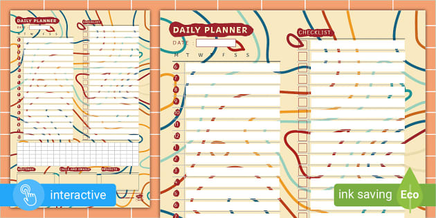 Squiggle Daily Planner | Twinkl Busy Bees (teacher made)