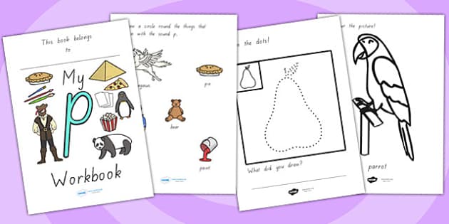 FREE! - My Workbook P Lowercase (teacher made)