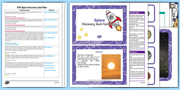 EYFS Space Discovery Sack Plan and Resource Pack - Twinkl