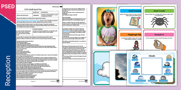 EYFS Cloud Emotions Adult Input Plan and Resource Pack