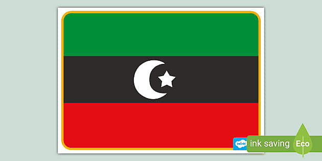 Libya Flag Poster | Display Items | Twinkl (teacher made)