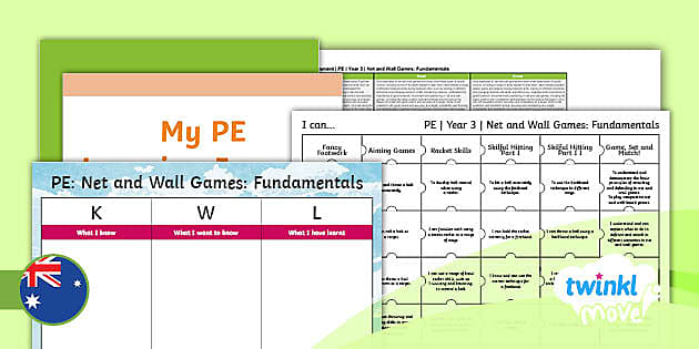 Year 3 Net and Wall Games: Fundamentals Assessment Pack