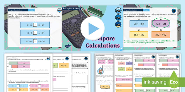 👉 Y5 DiM: Step 7 Compare Calculations Teaching Pack