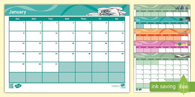 Qatar Display Calendar 2023 (teacher made) - Twinkl