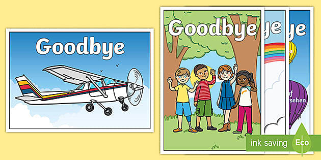 KS1 Goodbye Cards Pack For Children