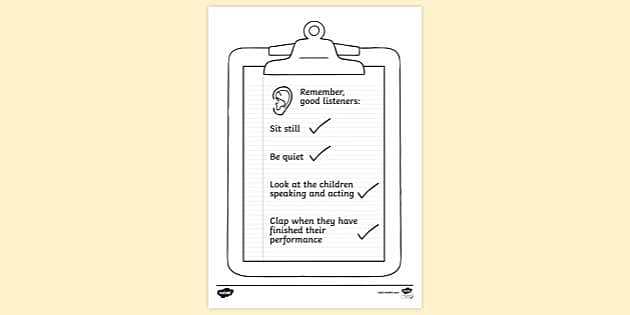 FREE! - Checklist Colouring | Colouring Sheets - Twinkl