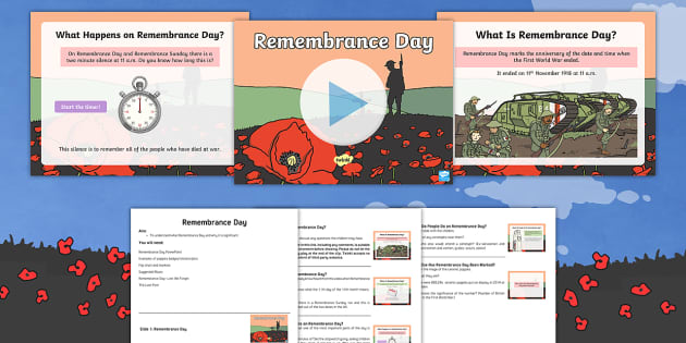 Remembrance Day Assembly Pack (teacher made) - Twinkl