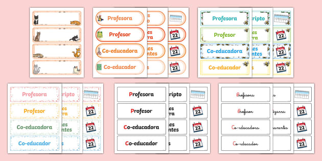 Pack de Recursos: Etiquetas Sala Letrada