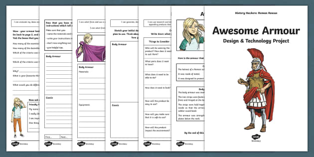 KS2 Ancient Romans Awesome Armour Project Activity Booklet