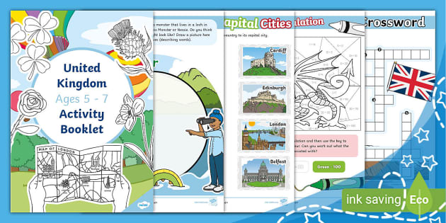 United Kingdom 5 - 7 Years Activity Booklet