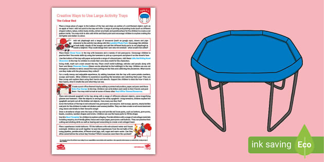 EYFS Large Activity Trays: The Colour Red - Twinkl