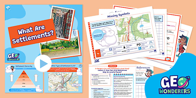 Geo Wonderers LKS2: Settlements Lesson Pack 1 (teacher made)