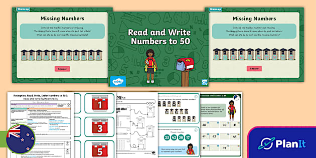 Phase 1 Number: Read and Write Numbers to 50 (teacher made)